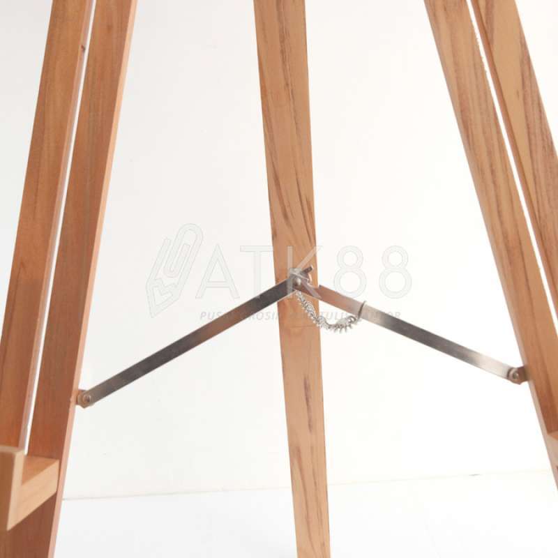 Jual Easel Stand Kayu Tripod Premium + Papan Tulis Black & White Board ...