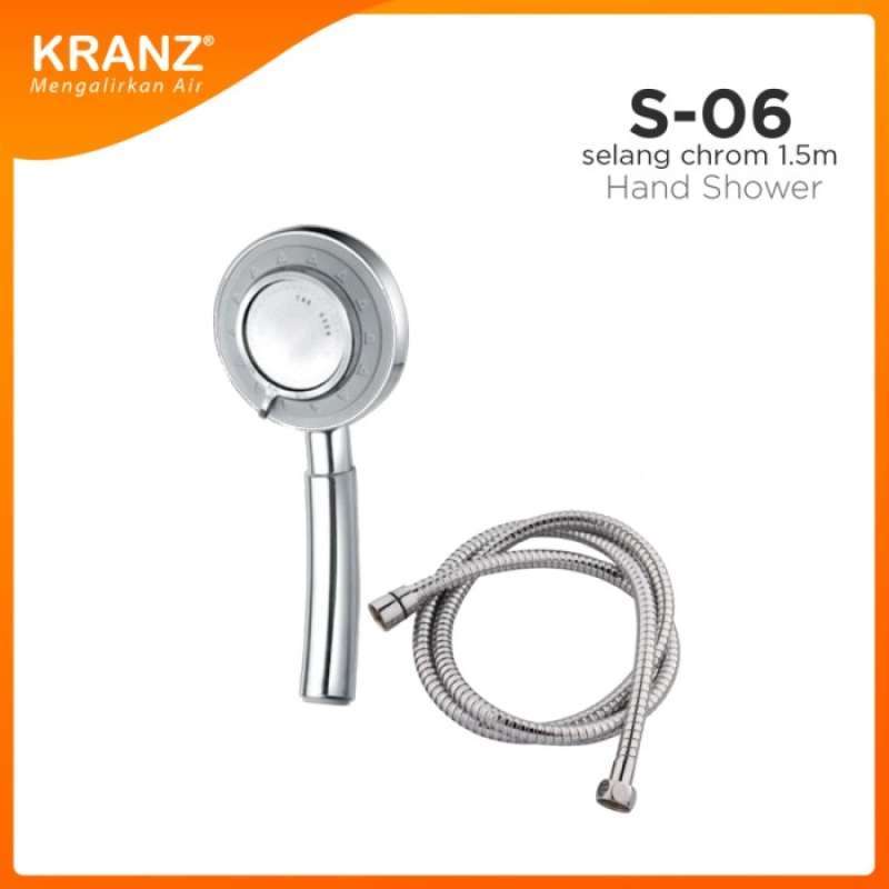 Jual Shower Mandi Bath Shower Merk Kranz Chrome Plus Fleksibel Di ...
