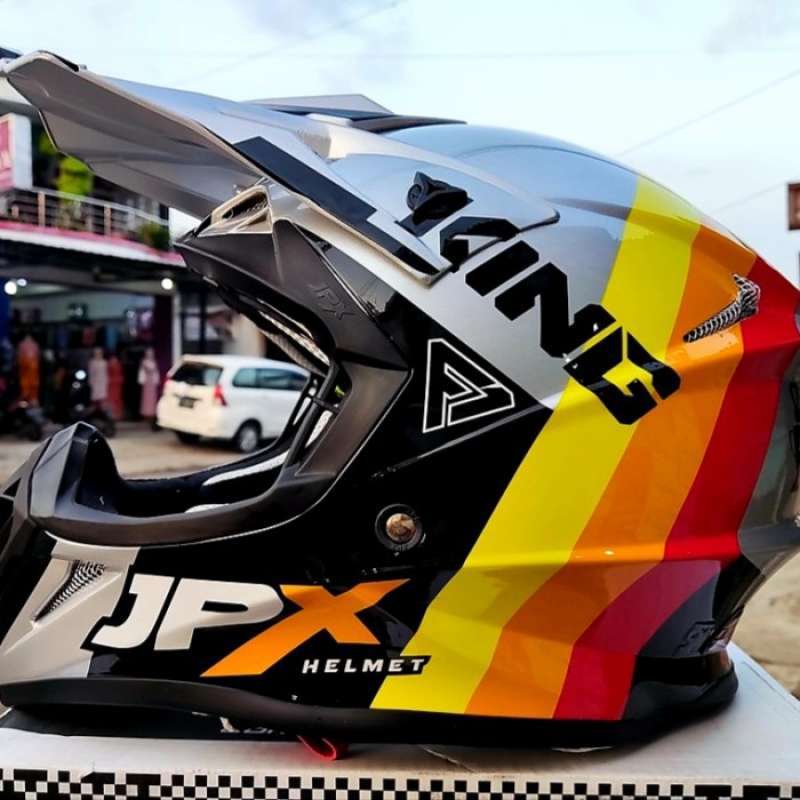 Jual Helm Trail Jpx Cross Fox 1 Motif X37 King / Helm Enduro / Helm ...