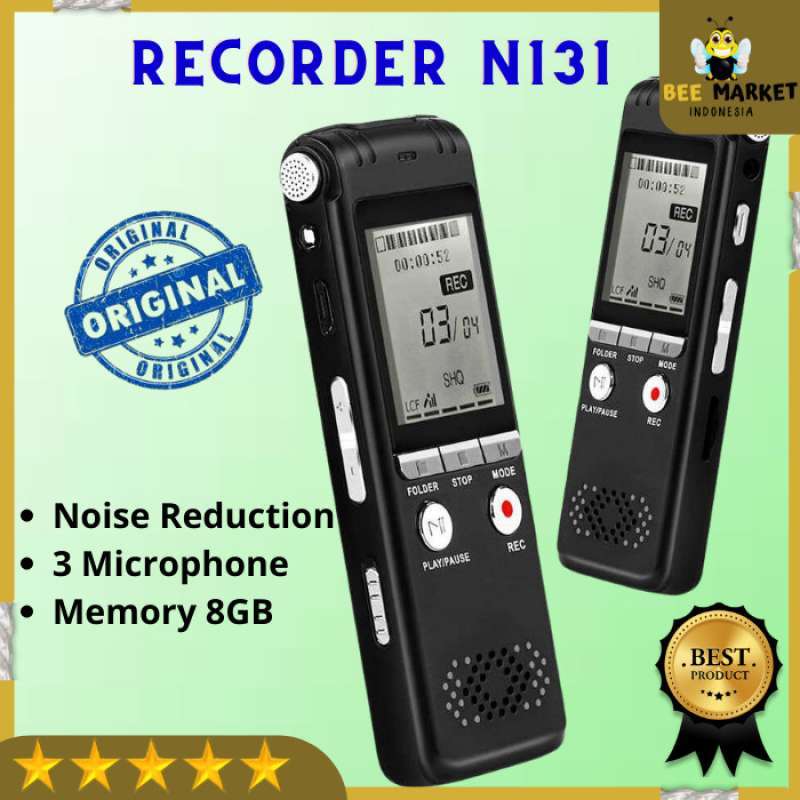 Promo Perekam Suara Hd Microphone Digital Voice Recorder 8gb - N131 ...