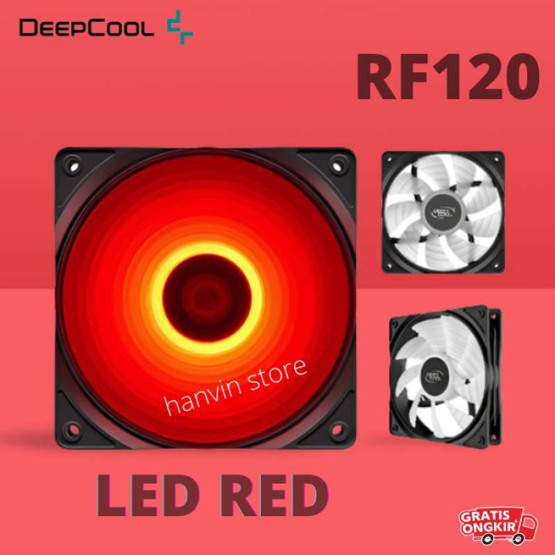 Promo Deepcool Rf120 Led Red Cooler Casing Gaming Diskon 23% Di Seller ...
