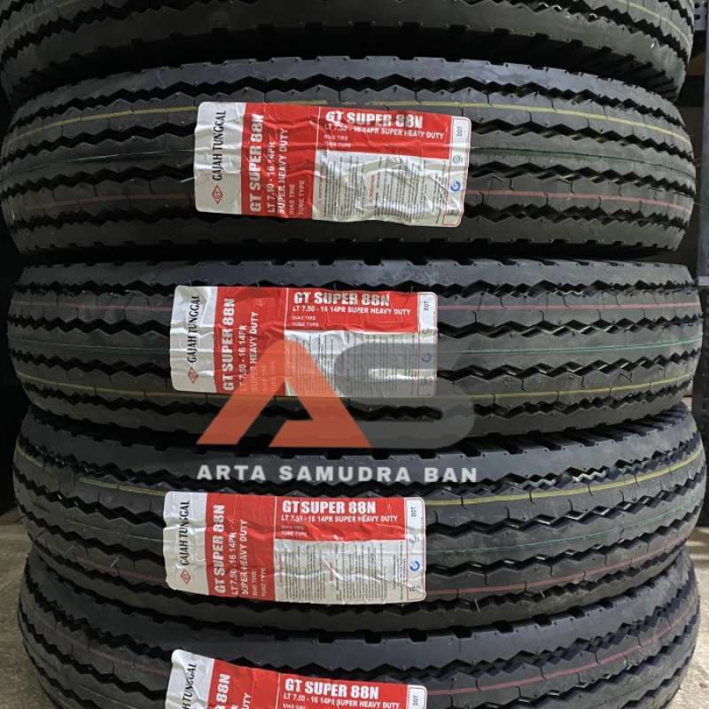 Promo Ban Truk Gajah Tunggal Gt Super 88n Heavy Duty Hd 750 7.50 - 16 ...