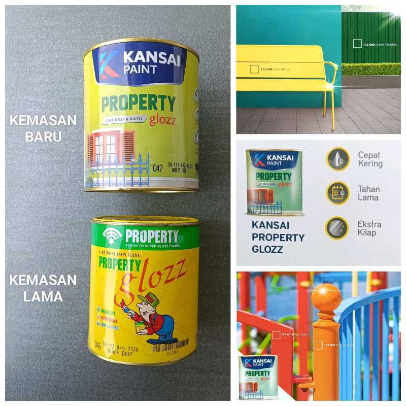 Jual Property Glozz 0.8 Liter Warna Doff Cat Minyak Besi Kayu Kansai ...