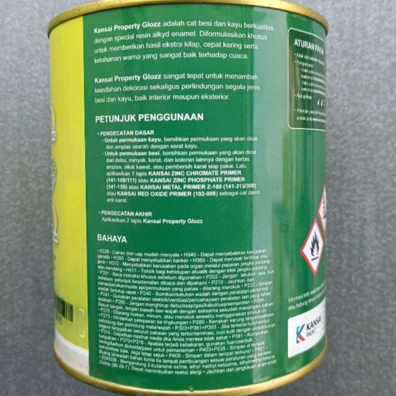 Jual Property Glozz 0.8 Liter Warna Doff Cat Minyak Besi Kayu Kansai ...