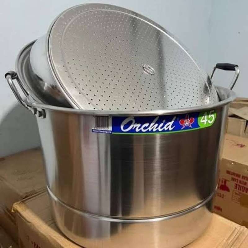 Promo (khusus Gojek) Panci Dandang Langseng Steamer Kukusan Orchid ...