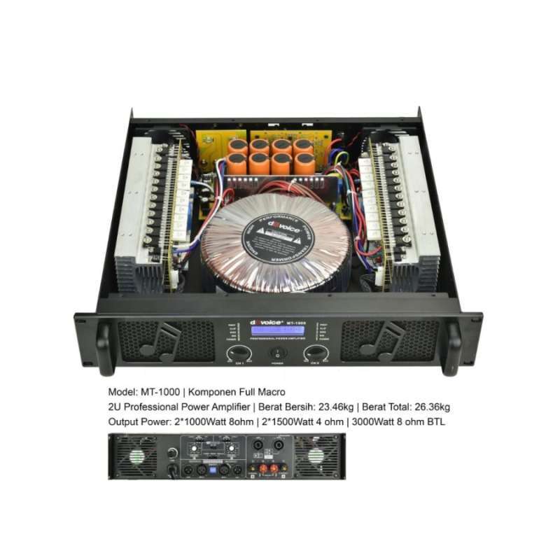 Jual Power Db Voice Mt 1000 Original Amplifier Dbvoice Mt1000 Class H ...