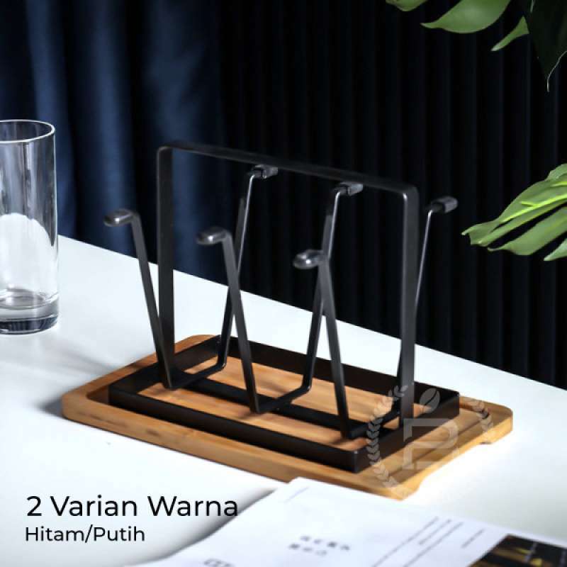 Jual Rak Gelas Organizer 6 Slot Cup Holder Minimalis Tempat Cangkir ...