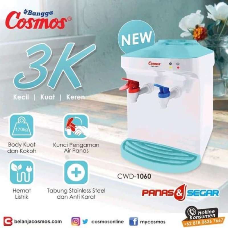 Promo Cosmos Dispenser 2in1 Extra Hot & Normal Bisa Air Panas/biasa Cwd ...