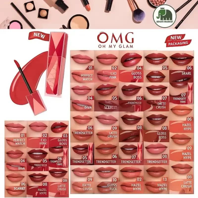 Promo Omg Oh My Glam Colorlast Lip Vinyl 2.5 G - Transferproof Gloss ...