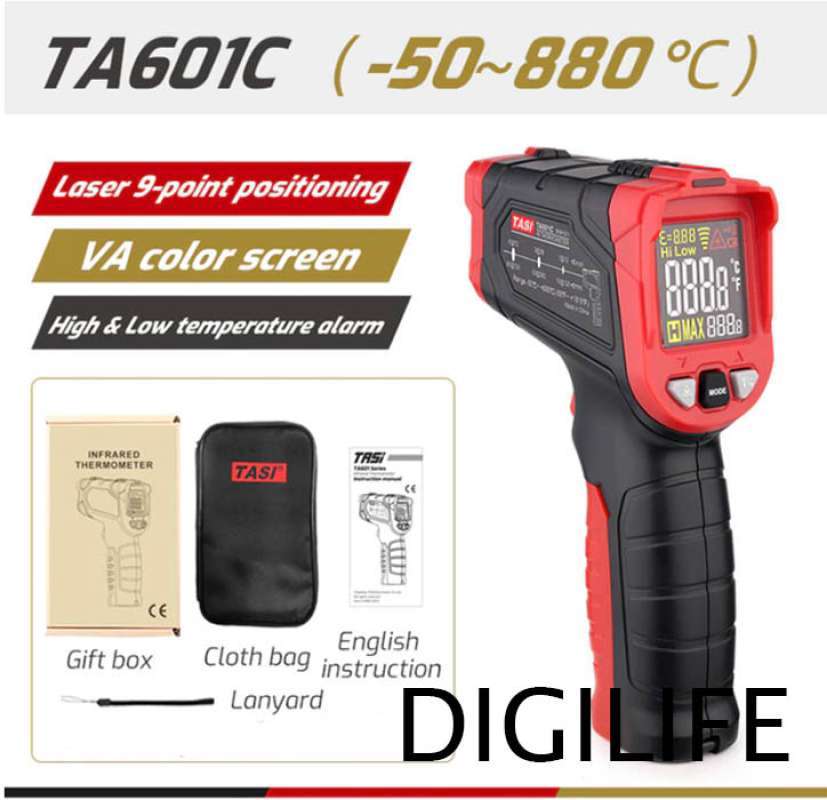 Jual Infrared Thermometer Tasi Ta601c Gun Termometer 880c Ta-601c ...