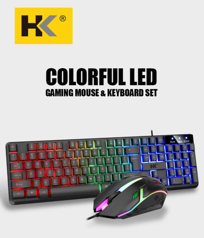Promo Hk Gaming Keyboard & Mouse Rgb / Set M-02 Gaming Mouse & Keyboard ...