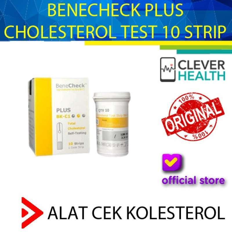 Promo Benecheck Plus Cholesterol Test 10 Strip | Alat test kolesterol ...