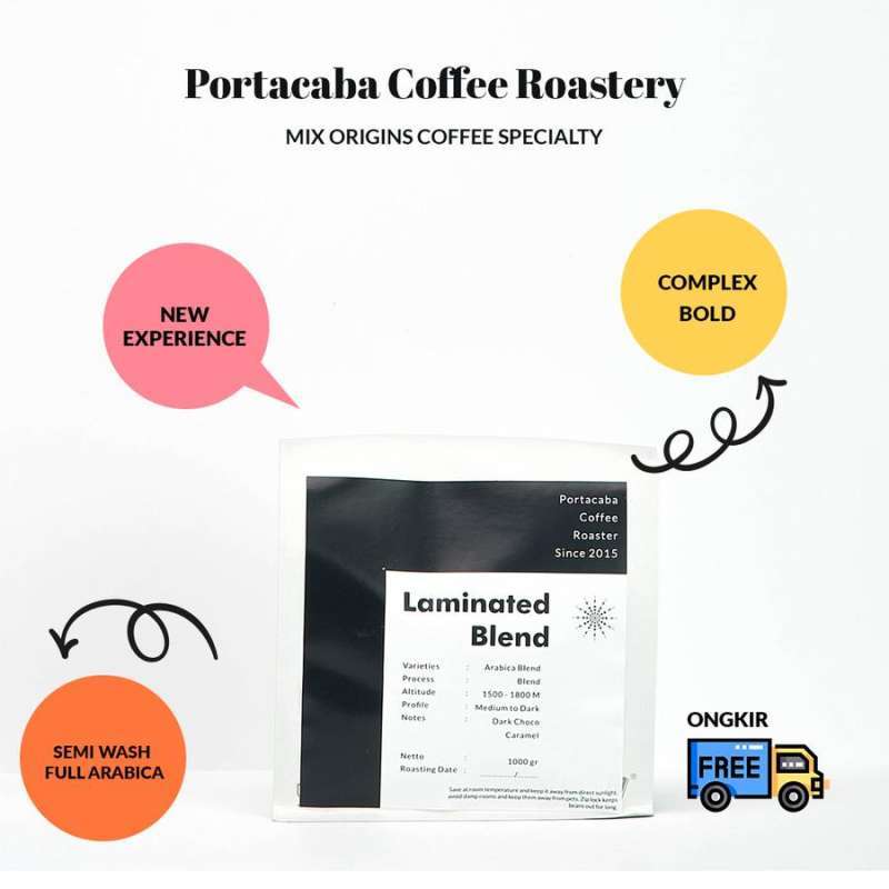 Jual Kopi Pangalengan Arabika Portacaba Espresso Laminated Blend 1KG di ...