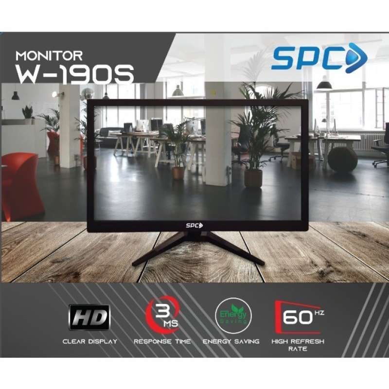 Promo Monitor Led Monitor Spc 19 Inch Hdmi & Vga Untuk Cctv Dan Pc New ...