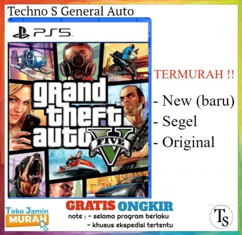 Jual Ps5 Gta V / Ps5 Ps 5 Grand Theft Auto 5 / Kaset Cd Bd Ps 5 Gta V ...