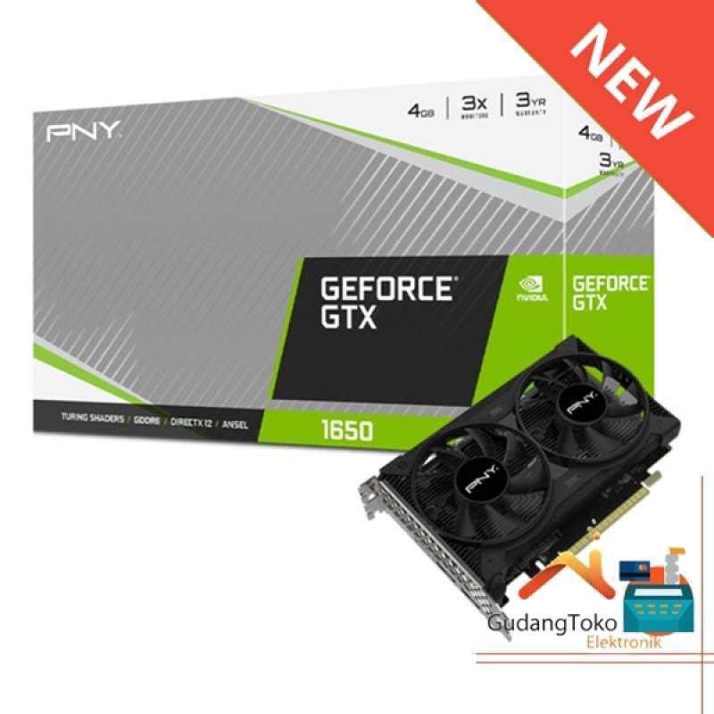 Jual New Vga Pny Gtx 1650 4gb Gddr6 - Dual Fan Di Seller ...