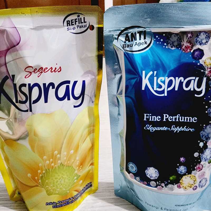 Jual Kispray Gold & Fine Blue Pelembut dan Pelicin Pakaian 300ml di ...