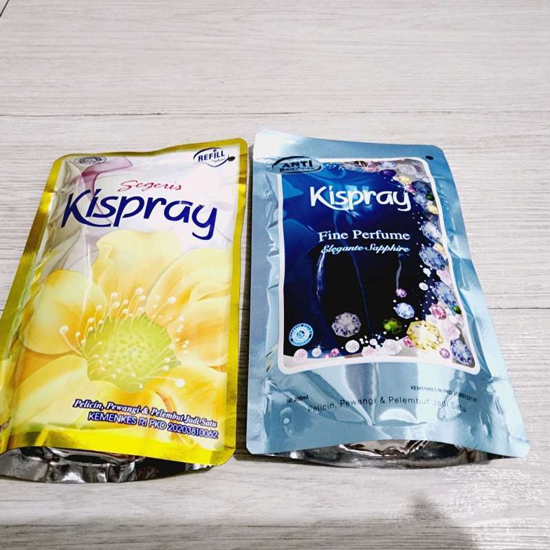 Jual Kispray Gold & Fine Blue Pelembut dan Pelicin Pakaian 300ml di ...