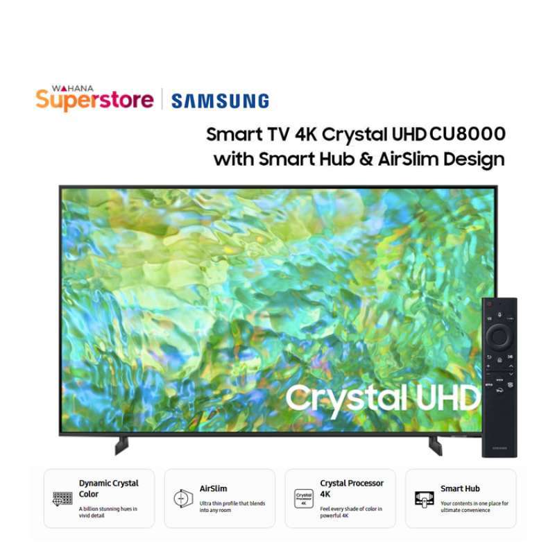 Promo Samsung Crystal UHD 4K Smart TV 43 inch - 43CU8000 | CU8000 ...