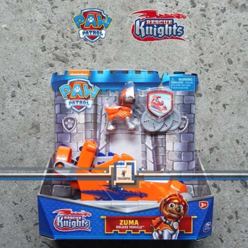 Promo Paw Patrol Rescue Knights Zuma Deluxe Vehicle Boat Set ...