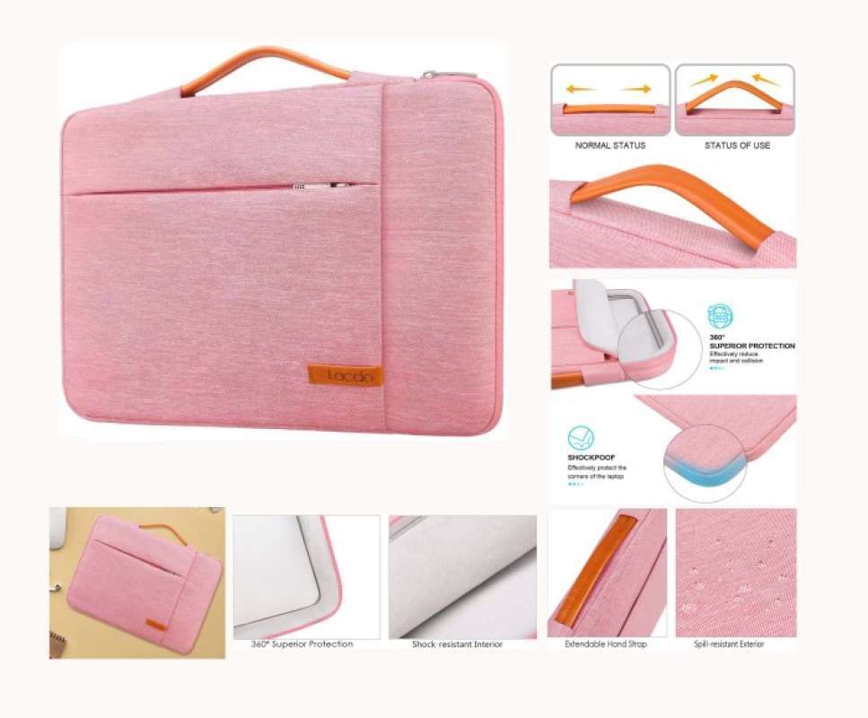 Jual Tas Laptop Gaming Lacdo Protective Case 15.6 Inch Deep Pink di ...
