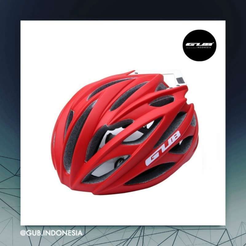 Promo Gub Sv8 Pro Ultralight Aero Bike Helmet Red White - Helm Sepeda ...
