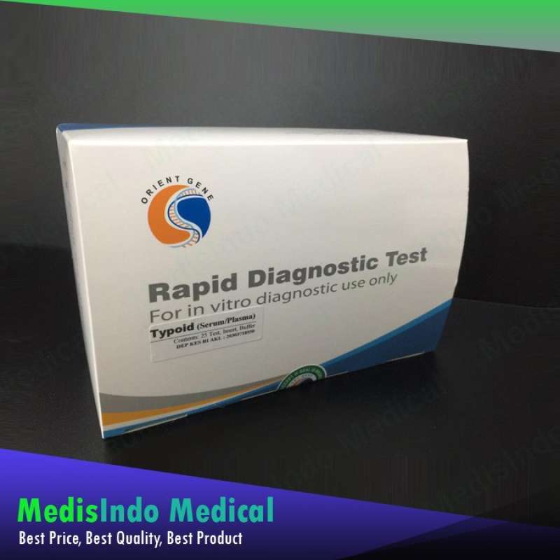 Promo Alat Tes Typhoid Cassette Orient Gene Isi 25 Card | Test Typhus ...