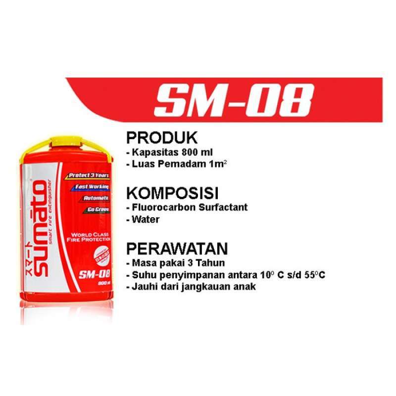 Promo SUMATO SM-08 ORIGINAL ALAT PEMADAM API OTOMATIS APAR RACUN API SM08 Diskon 23% di Seller ...