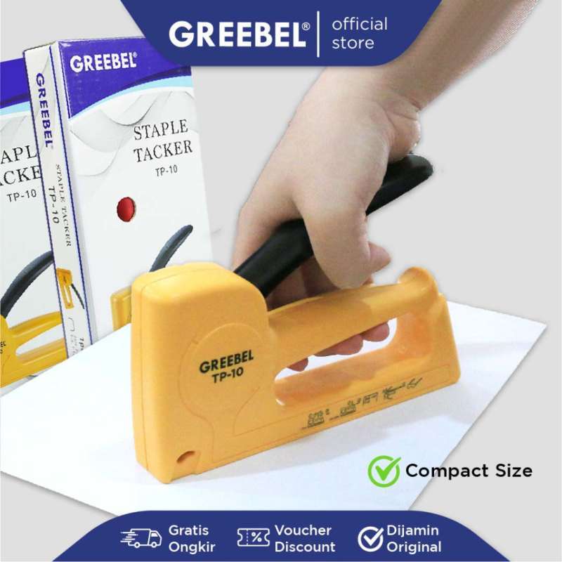 Promo GREEBEL GUNTACKER TP-10H /Stapler Staples Tembak/Pengokot/Hekter ...