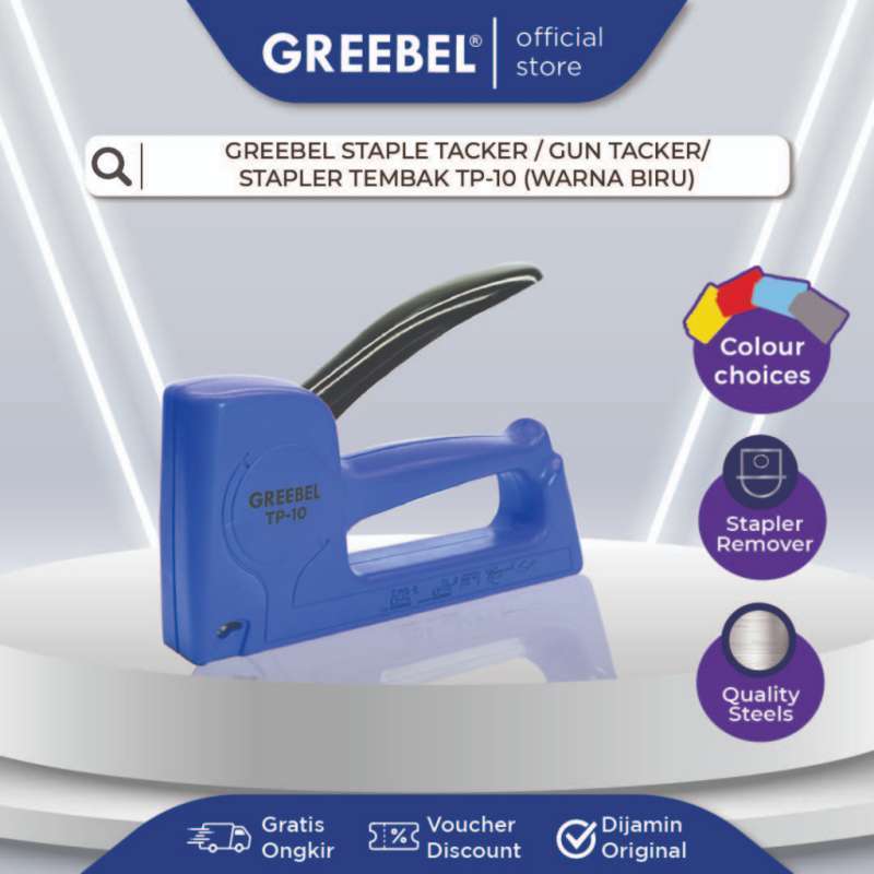 Promo GREEBEL GUNTACKER TP-10H /Stapler Staples Tembak/Pengokot/Hekter ...