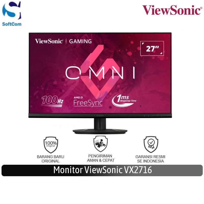 Promo Monitor Viewsonic Vx2716 27ips Fhd 100hz Freesync Diskon 11% Di ...