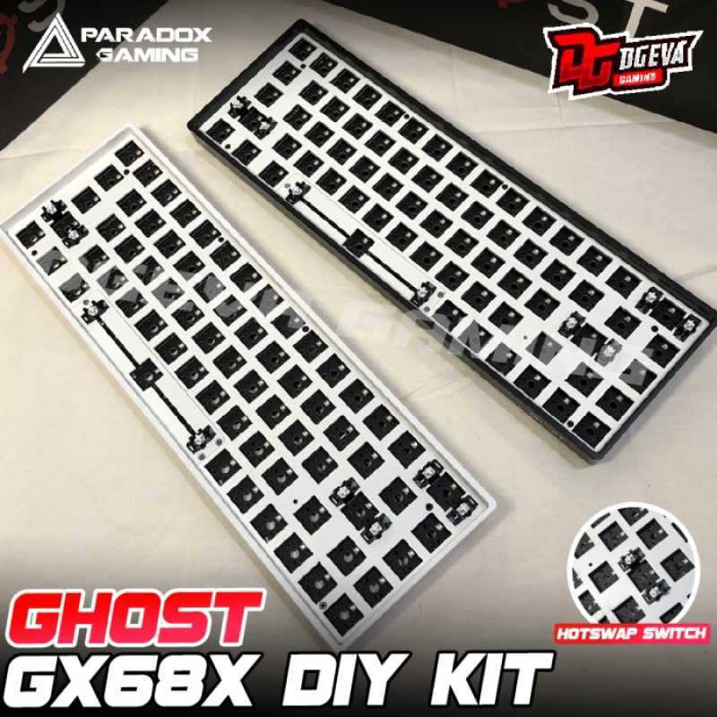 Promo Paradox Gaming GHOST GK68X DIY Kit Wired RGB Hotswap Keyboard ...