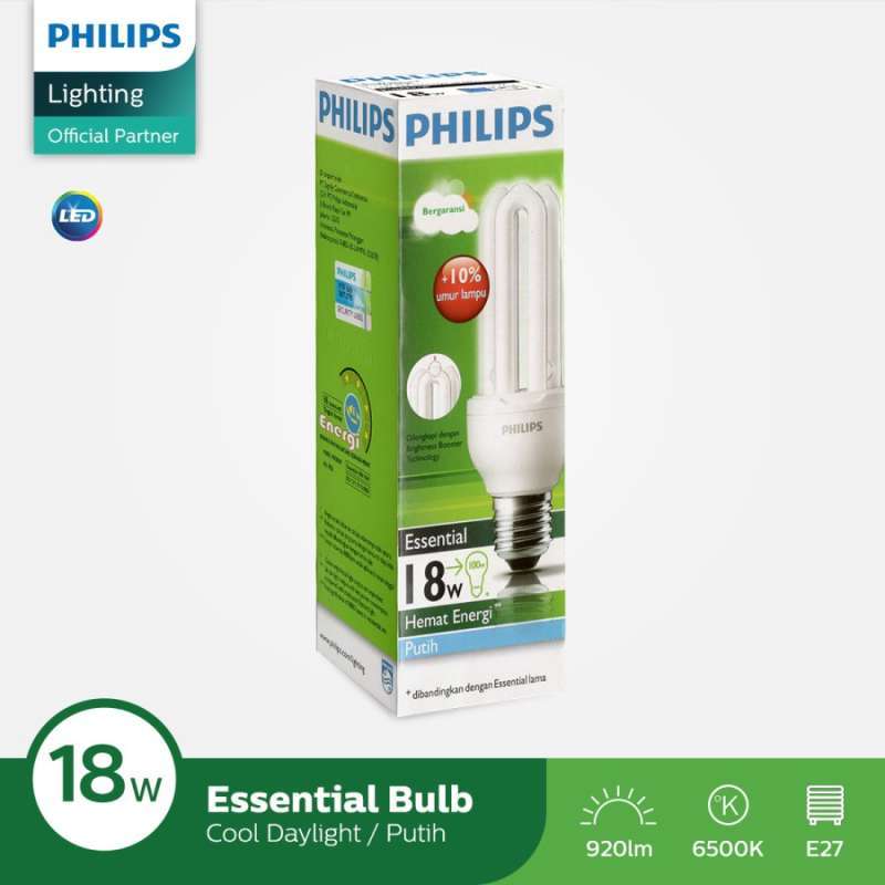 Jual Lampu Philips Essential jari 3U 18w 18 watt - Kuning di Seller ...