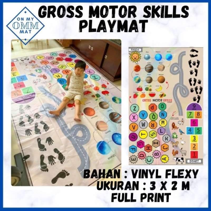 Promo GROSS MOTOR SKILL PLAYMAT JUMBO UKURAN 2X3 METER MAINAN EDUKASI ...