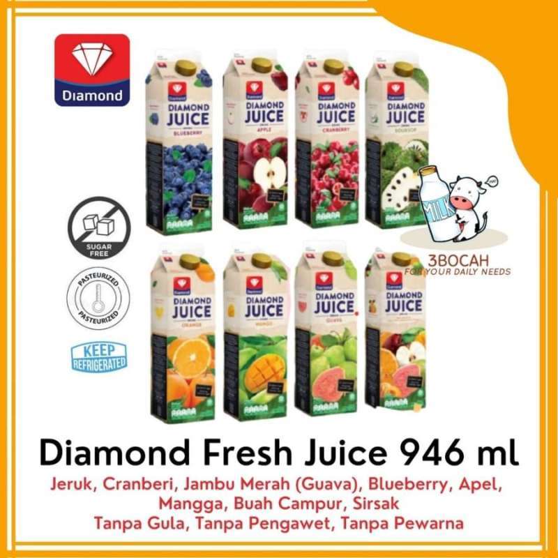 Jual Diamond Juice Drink Uhtt 946ml-minuman Jus Buah Kemasan Kotak ...