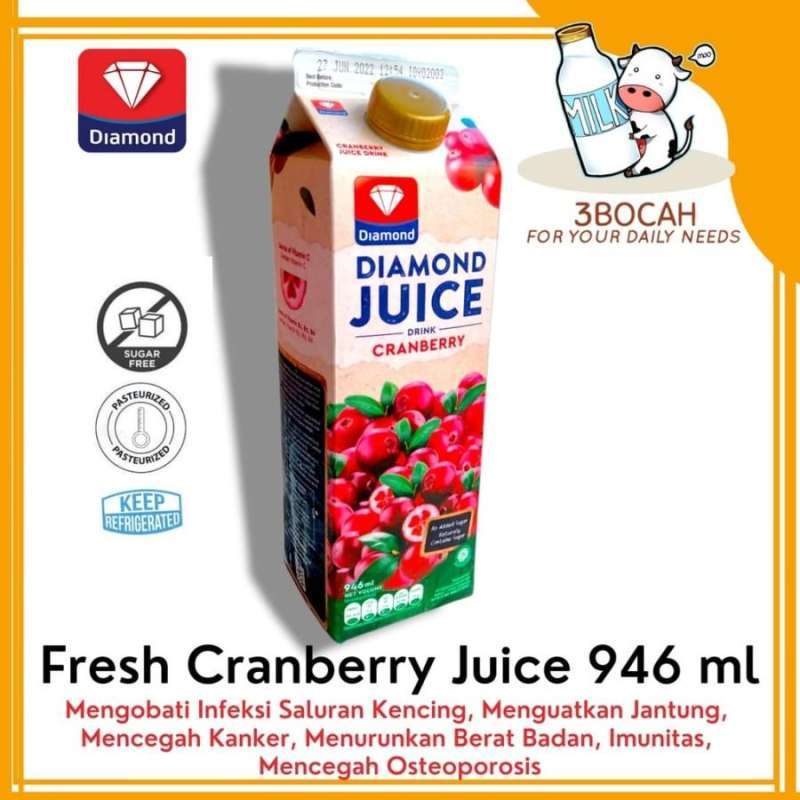 Jual Diamond Juice Drink UHTT 946ml-Minuman Jus Buah Kemasan Kotak-Sehat - Cranberry di Seller ...