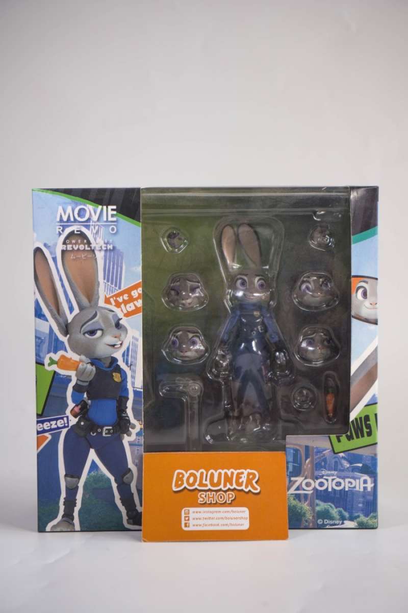 Promo Revoltech Judy Hopps Juddy Zootopia Rabbit Cop Police Figure ...
