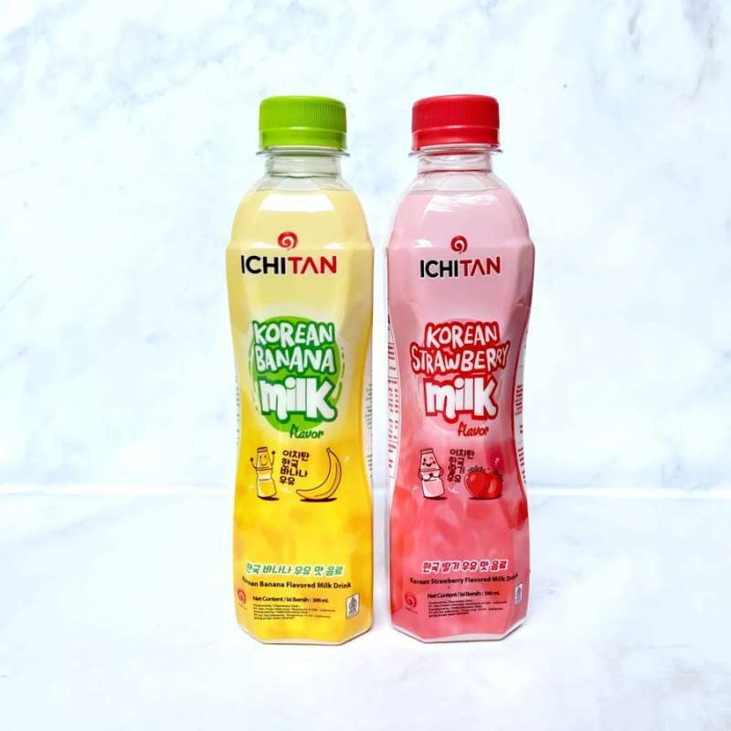 Promo Ichitan Korean Strawberry Flavored Milk | Stroberi Susu Botol Pet - 300 ml (Kemasan Karton ...