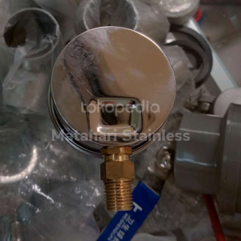 Promo Pressure Gauge Manometer Stainless 4 Inchi 10 Bar 150 Psi Diskon ...