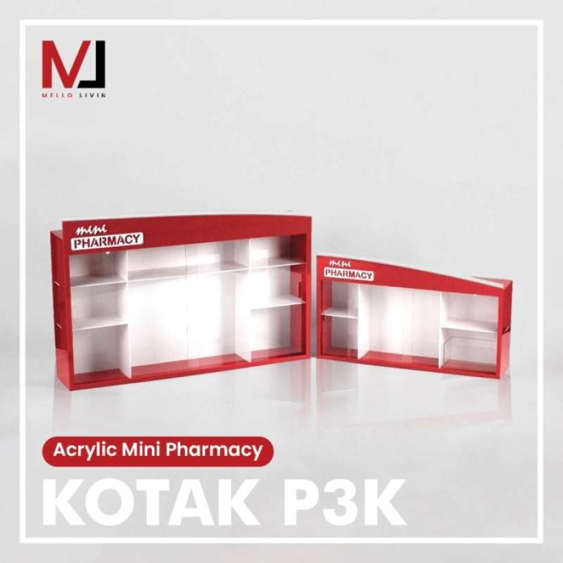 Jual Kotak P3k / Tempat / Box Obat Pharmacy Acrylic / Akrilik Terbaik ...
