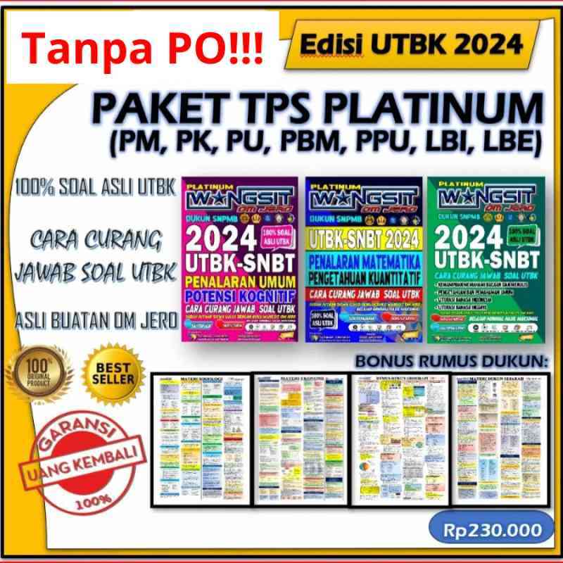 Jual Buku Utbk Ipa 2024 Wangsit Om Jero Platinum Ipa Sbmptn 2024 Di Seller Hachi - Cengkareng ...