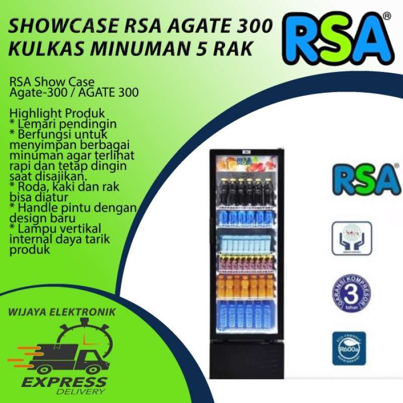 Jual Showcase Rsa Agate 300 Kulkas Minuman 5 Rak Di Seller Shin Store ...