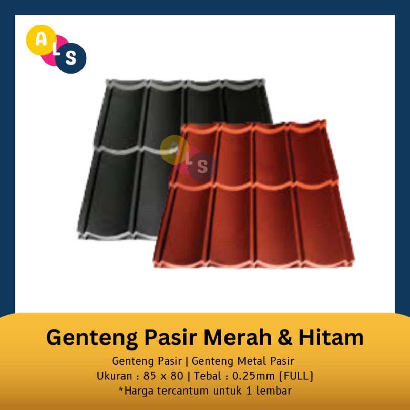 Promo Genteng Metal Pasir/atap Baja Ringan/spandek Pasir Diskon 40% Di ...