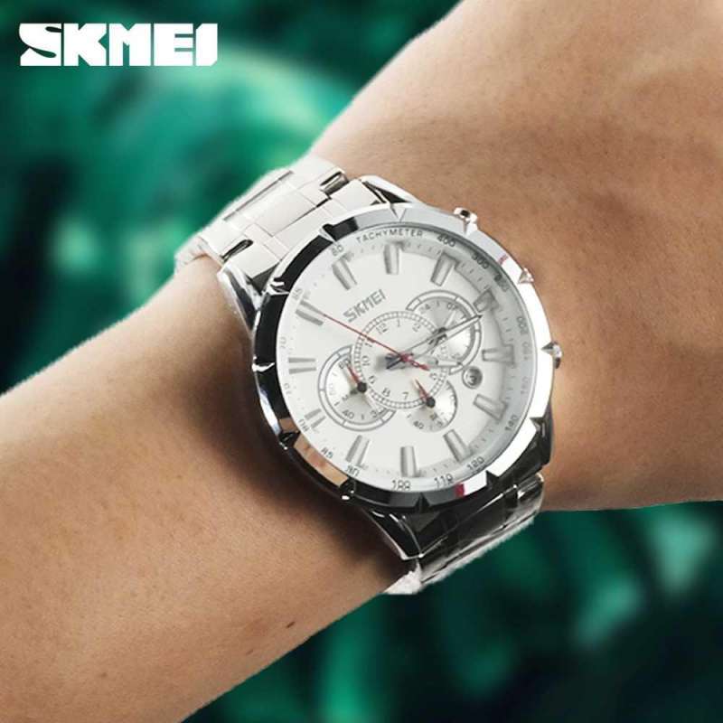 Jual Jam Tangan Pria Analog Chronograph Stainless Steel 9241 Aneh Pria ...