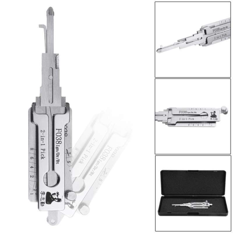 Jual Lishi 2 In 1 Fo38 Lock Picks And Decoder Together Auto Pick 10bqw ...