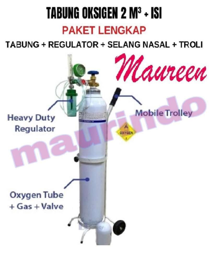 Promo Tabung Oksigen 2m3 Lengkap Komplit Siap Pakai Tabung 2 M3 Isi Full Diskon 33% Di Seller ...