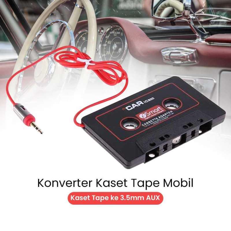 Promo Car Digit Konverter Kaset Tape Mobil Casette Adaptor Ke 3.5mm Aux ...