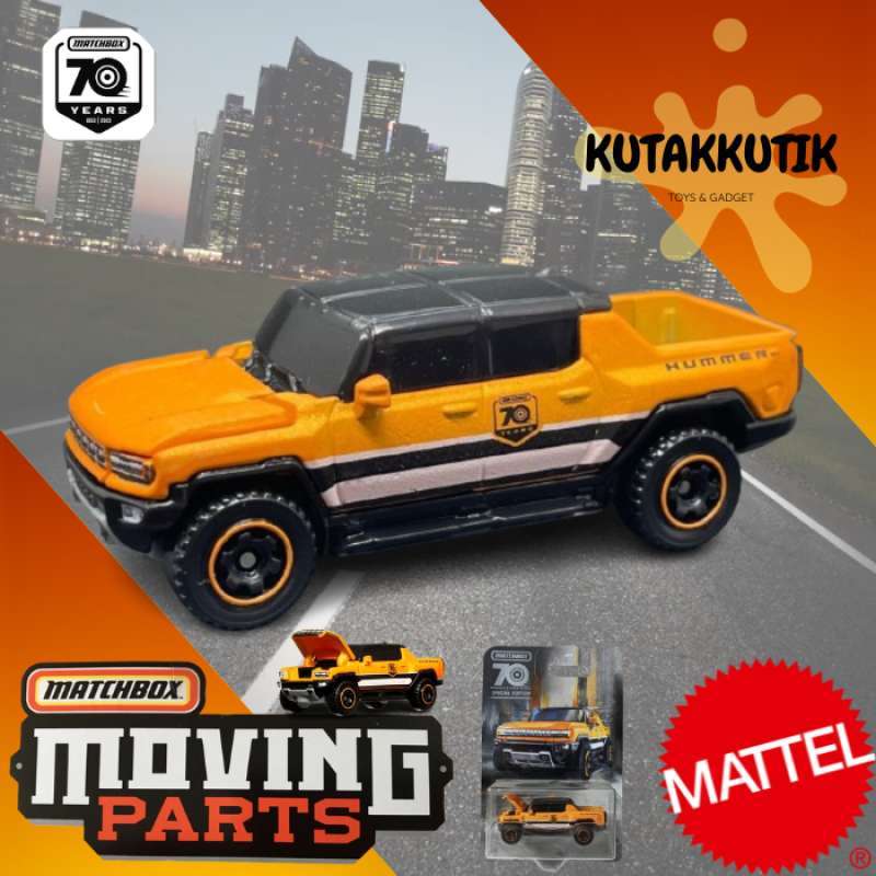 Jual Matchbox Moving Parts Mobil Listrik 2022 Hummer Ev Orange Special ...