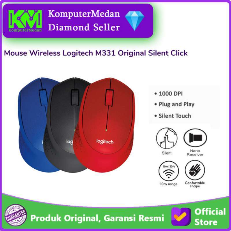 Jual Logitech M331 Silent Mouse Wireless- Black Di Seller Velvet Store ...