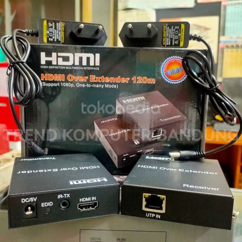 Jual Hdmi Extender 120m Via Lan Utp Cat6 / Extender Hdmi To Lan 120 Meter - 150 Meter Di Seller ...